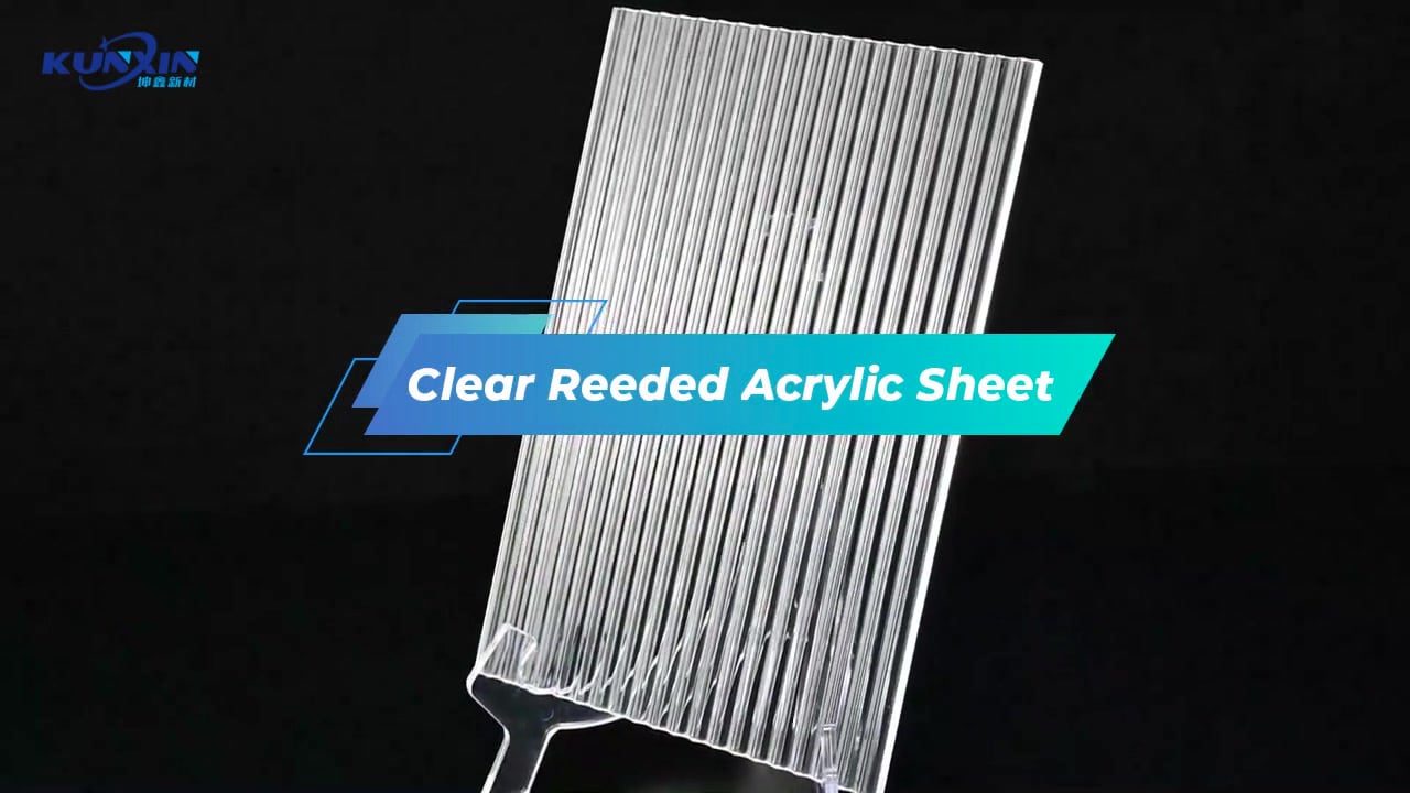 High Quality Clear Reeded Acrylic Sheet JK-ATW08 on Vimeo