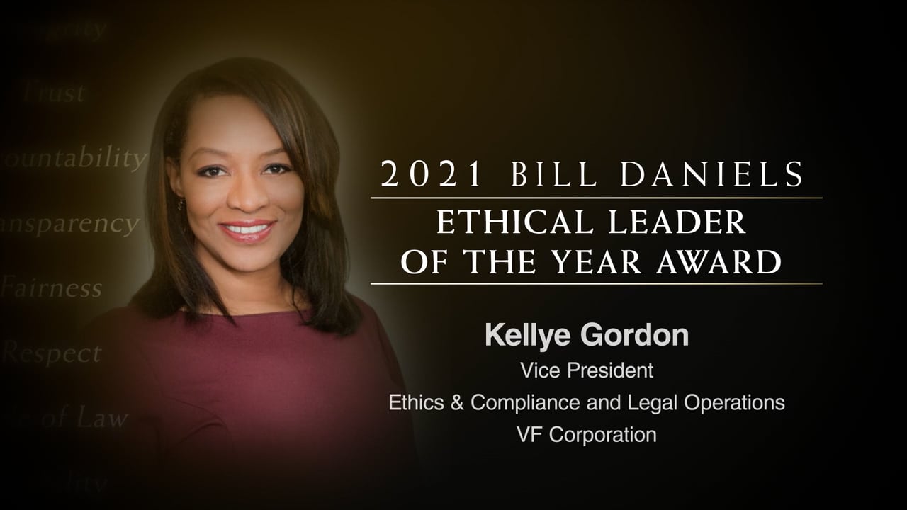 2021 Bill Daniels Ethical Leader of the Year - Kellye Gordon | Videos ...