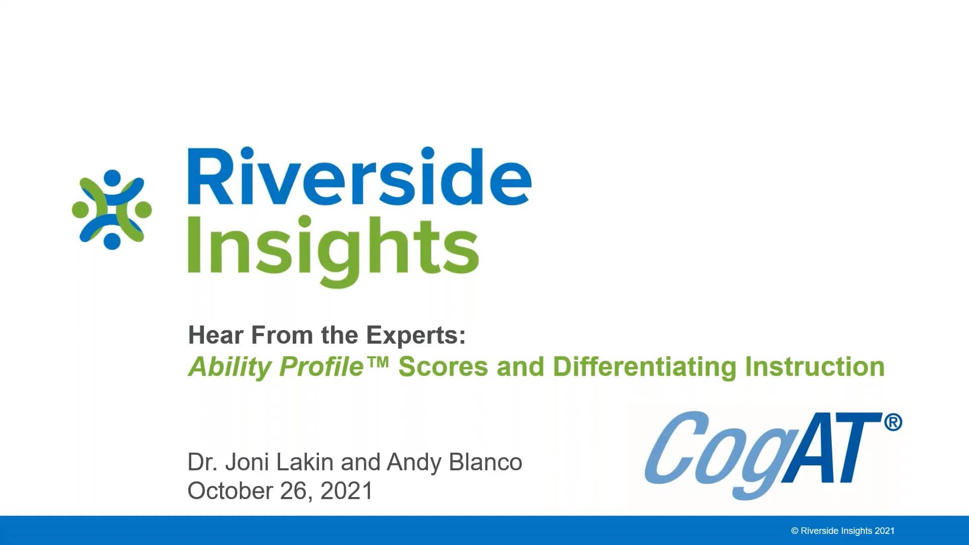 Ability Profile Scores and Differentiating Instruction on Vimeo