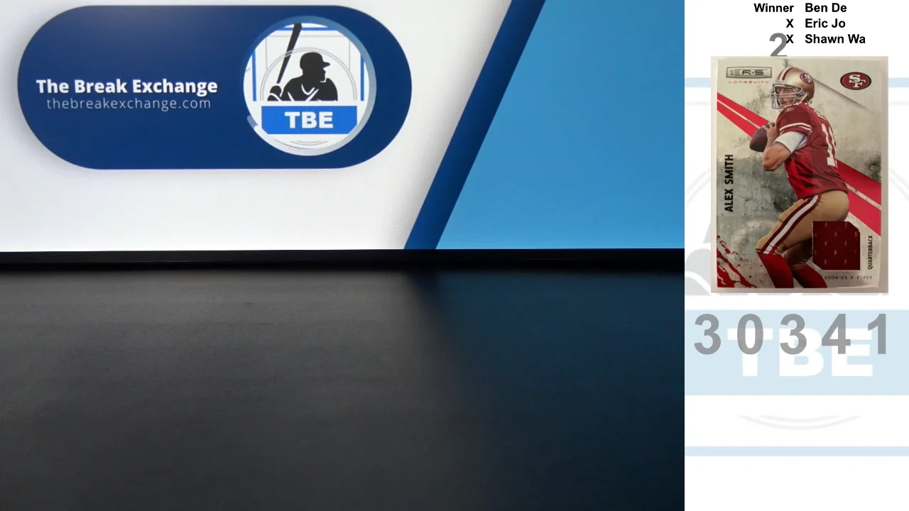 RAZZ - 2010 Rookies and Stars Materials Gold Alex Smith (Break ID ...