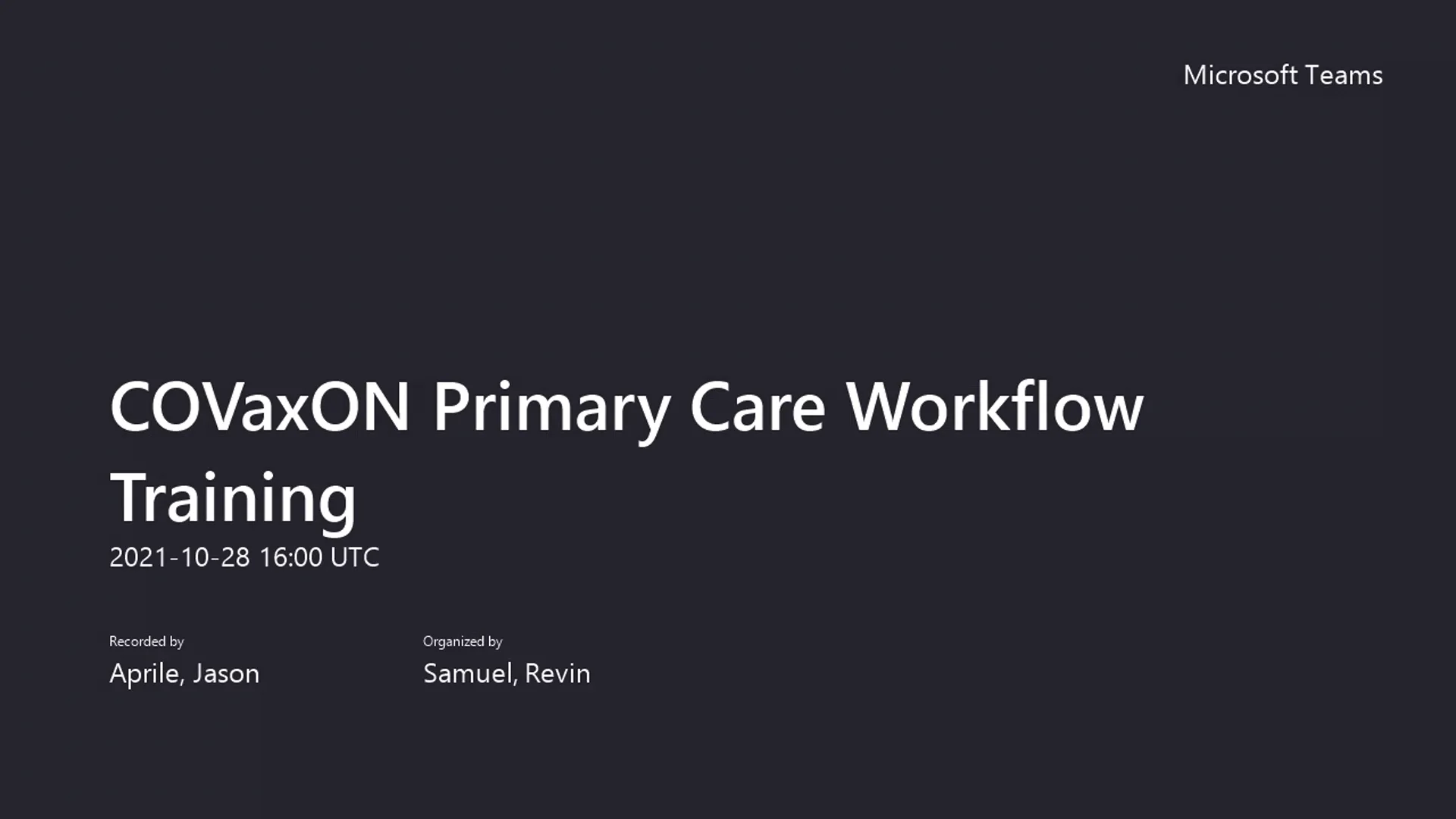 COVaxON Primary Care Workflow Training-20211028_120020-Meeting ...