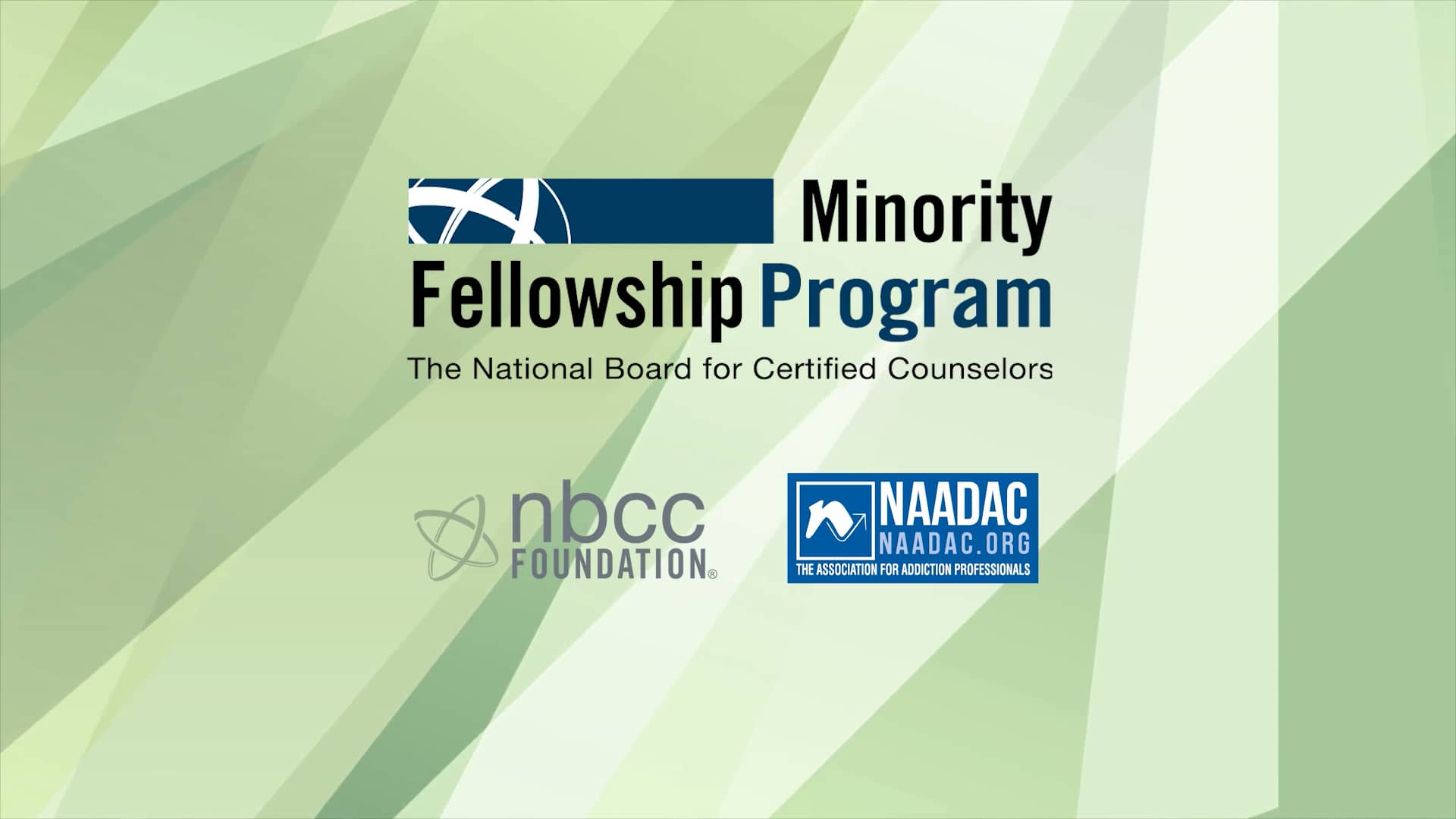 NBCC Minority Fellowship Program for Addictions Counselors on Vimeo