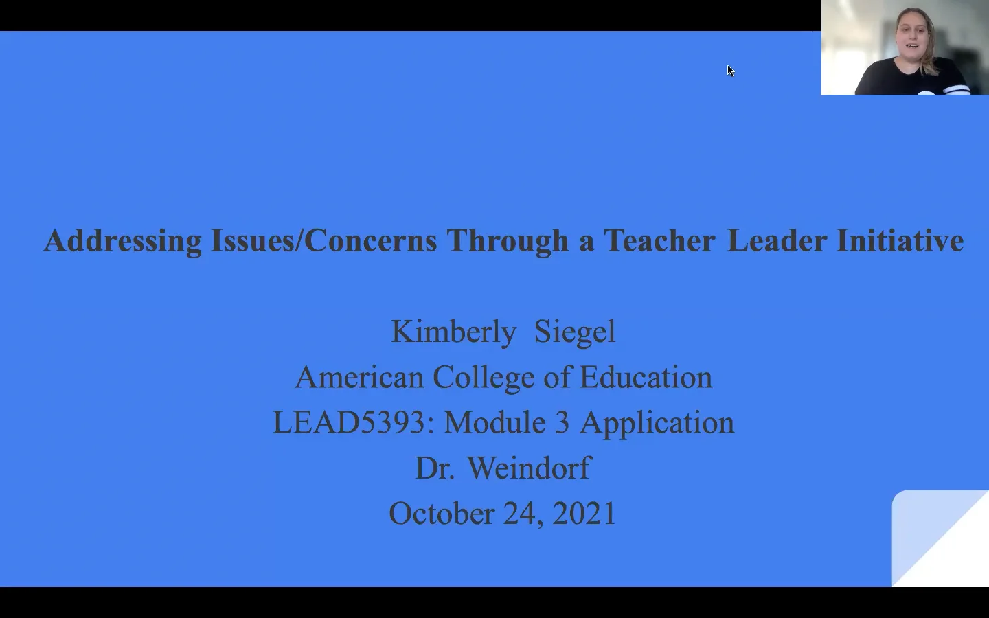 Module 4 Application LEAD5393 KimberlySiegel on Vimeo