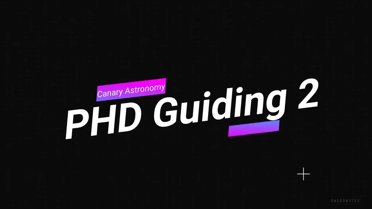 PHD Guiding 2 Parte 2_ Opciones Avanzadas on Vimeo