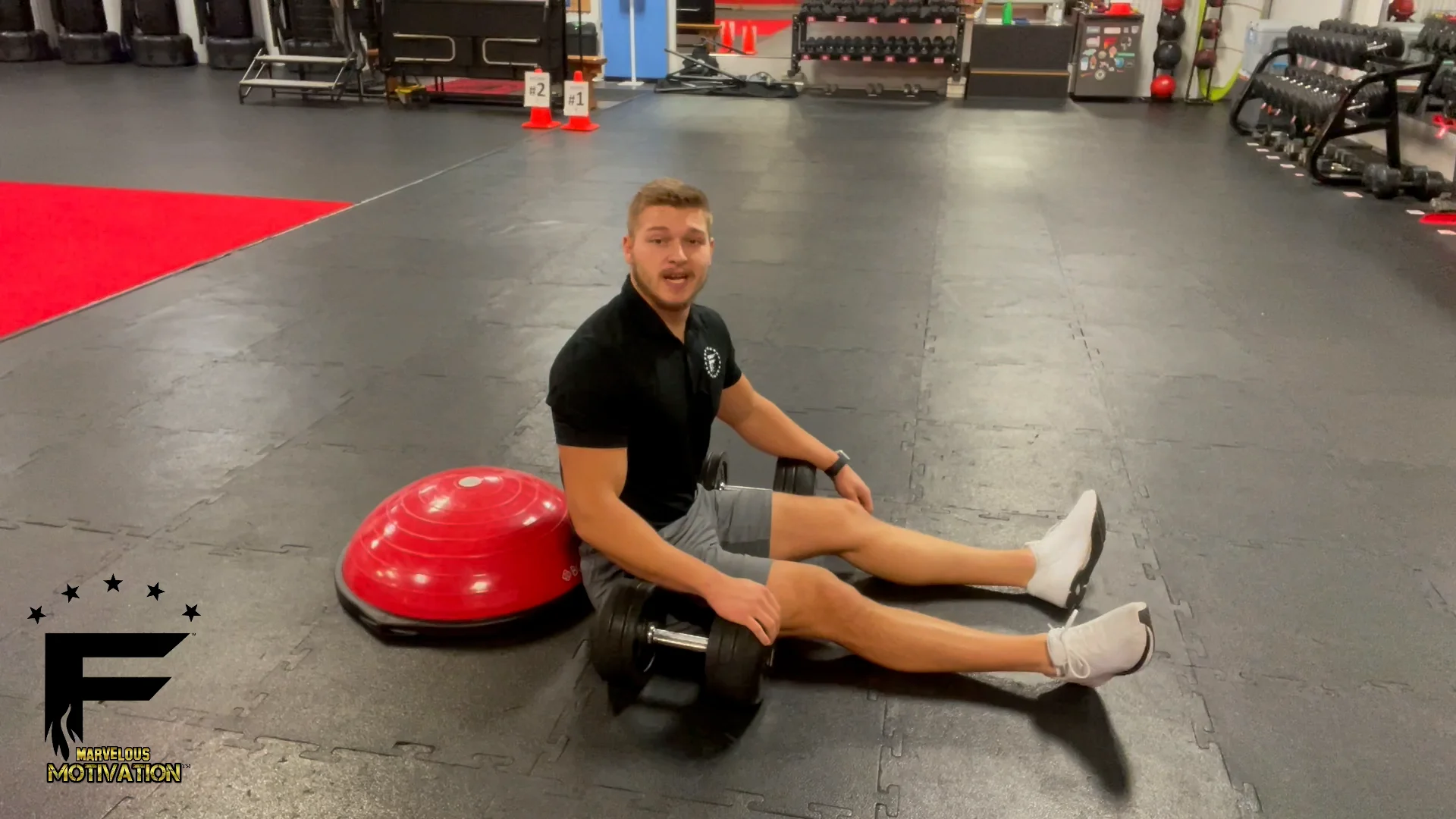 BOSU DB Chest Press