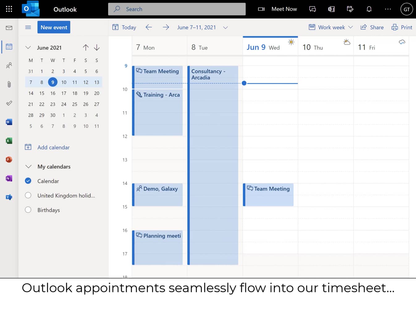 Office 365 Timesheet Entry on Vimeo