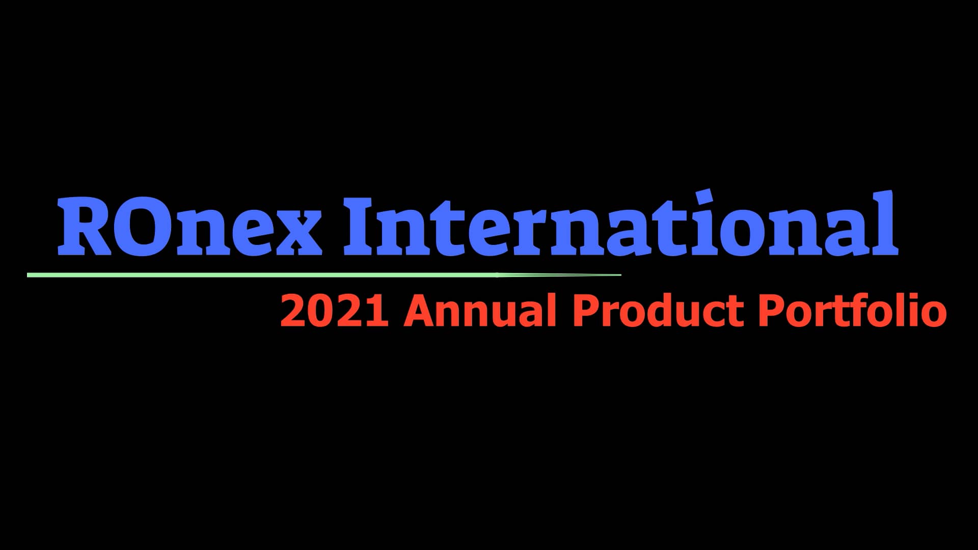 ROnex International 2021 Annual Product Catalogue on Vimeo