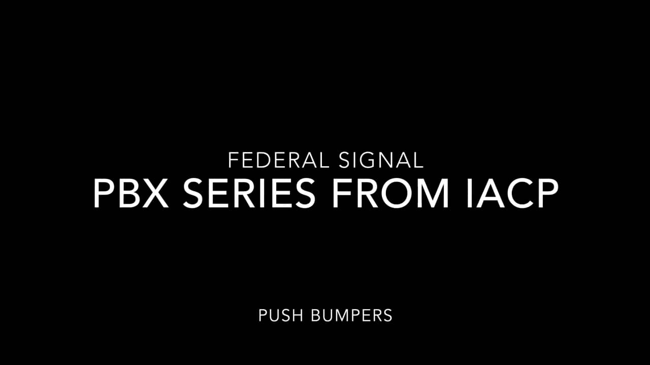 Federal Signal PBX Push Bumpers.mp4 on Vimeo