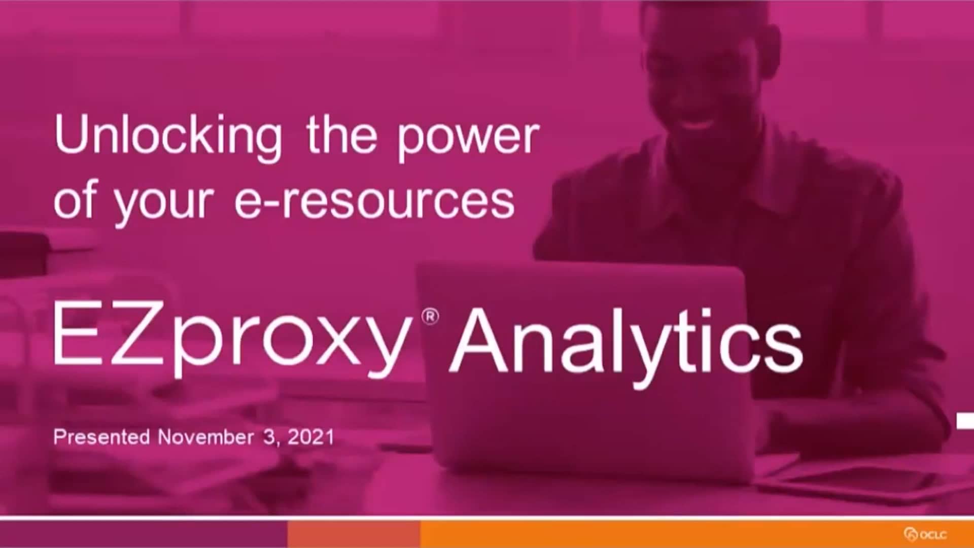 Unlocking the power of your e-resources with EZproxy Analytics on Vimeo