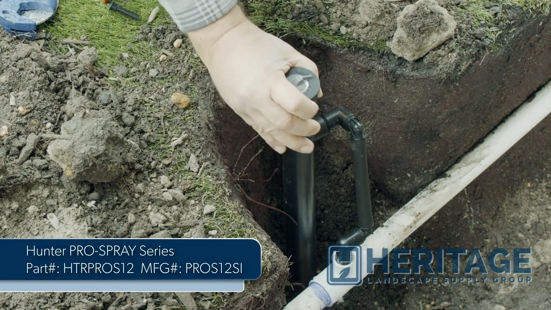 Hunter PRO-SPRAY, 12" Pop-Up w/Side Inlet, HTRPROS12 (PROS12SI) on Vimeo