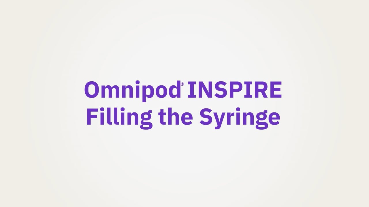 Omnipod Inspire Training - Insulet: Omnipod Inspire Section 5: Filling the Syringe on Vimeo