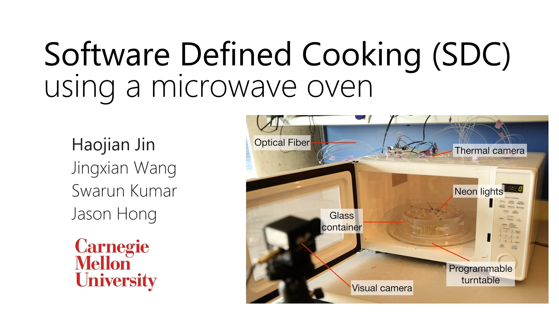 Software-Defined Cooking Using a Microwave Oven on Vimeo
