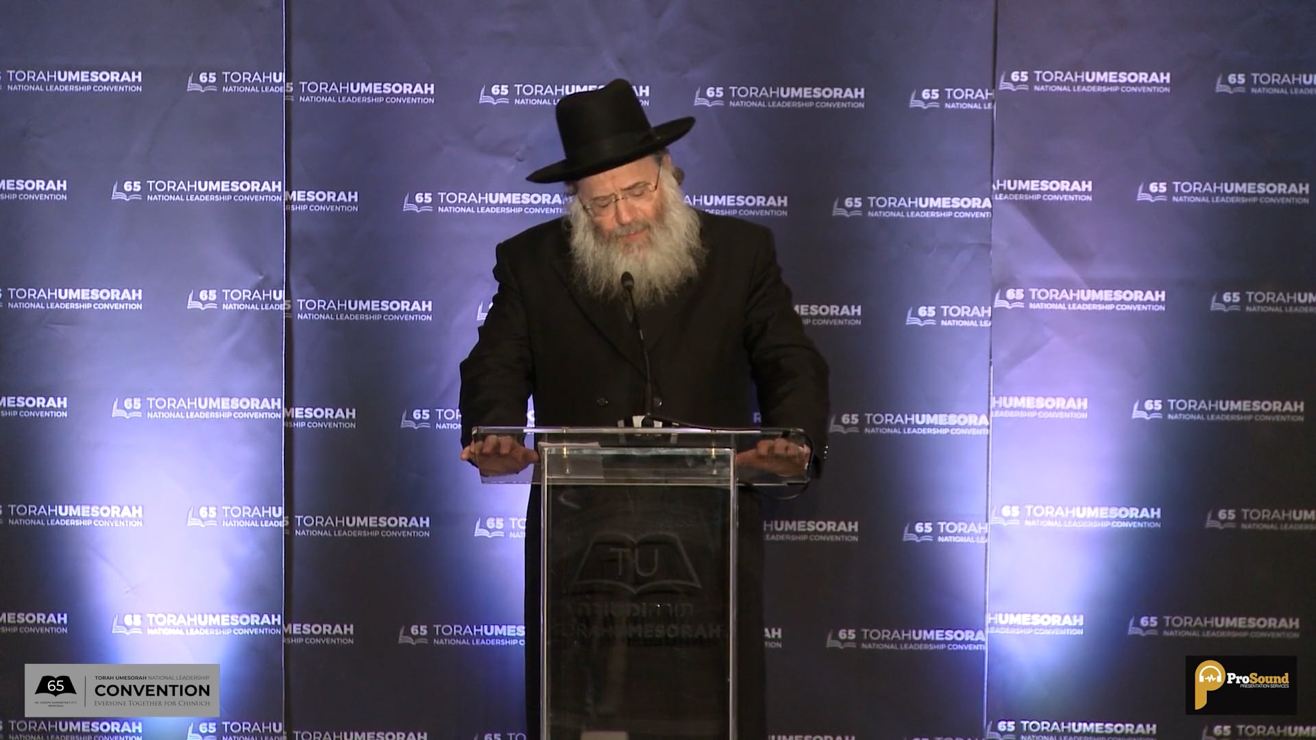 65TH ANNUAL NATIONAL LEADERSHIP CONVENTION - Hesped for Rabbi Yitzchok ...