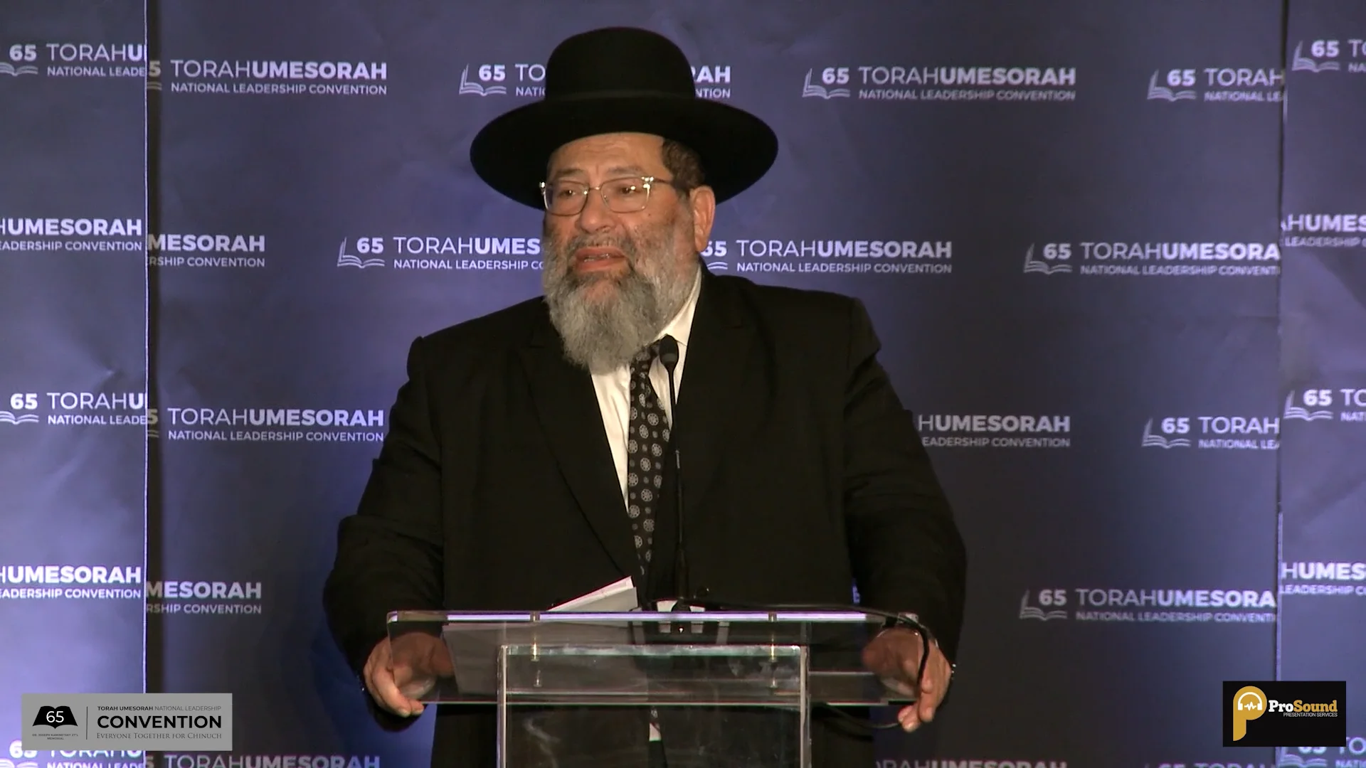 65TH ANNUAL NATIONAL LEADERSHIP CONVENTION - Major Address: Rabbi ...