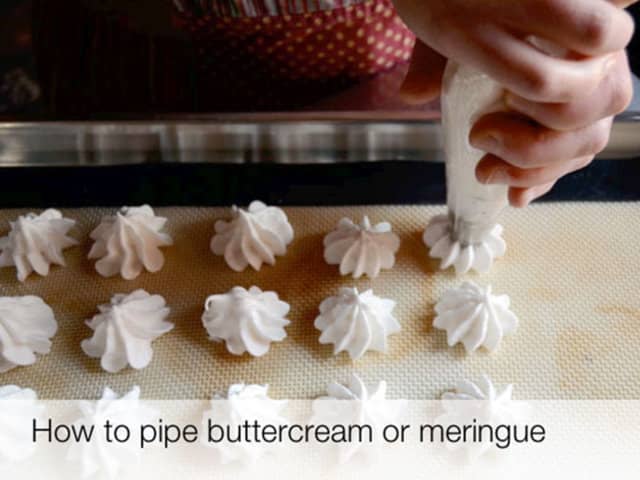 How to pipe buttercream & meringue on Vimeo