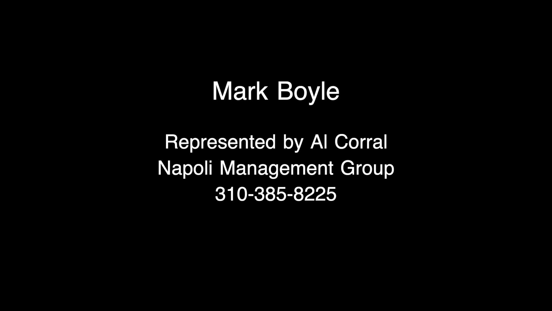 Mark Boyle - Mark Boyle - Montage on Vimeo