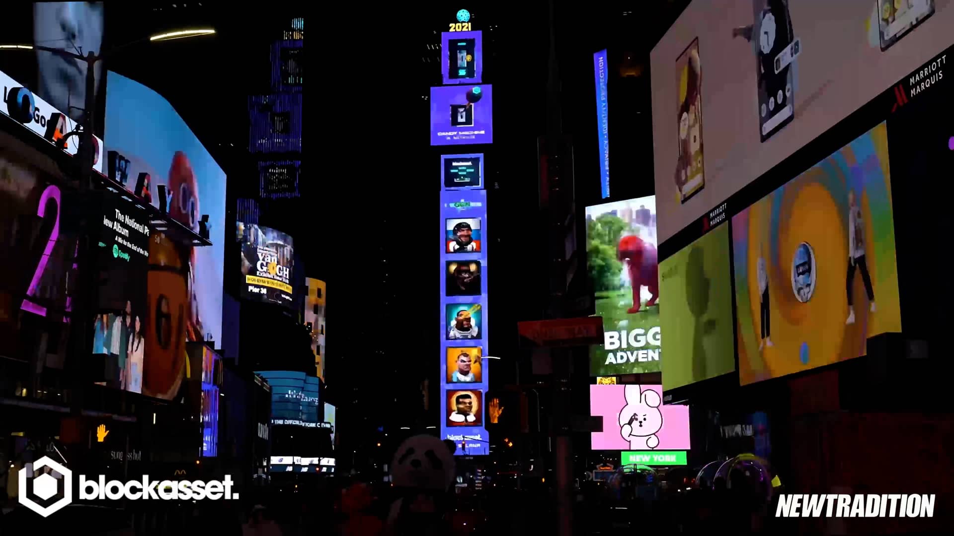 Blockasset @ 1 Times Square on Vimeo
