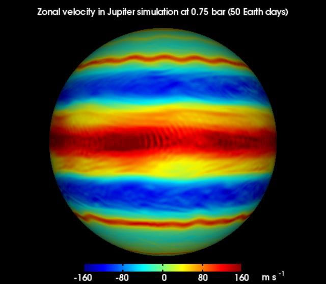 Zonal wind in Jupiter simulation on Vimeo
