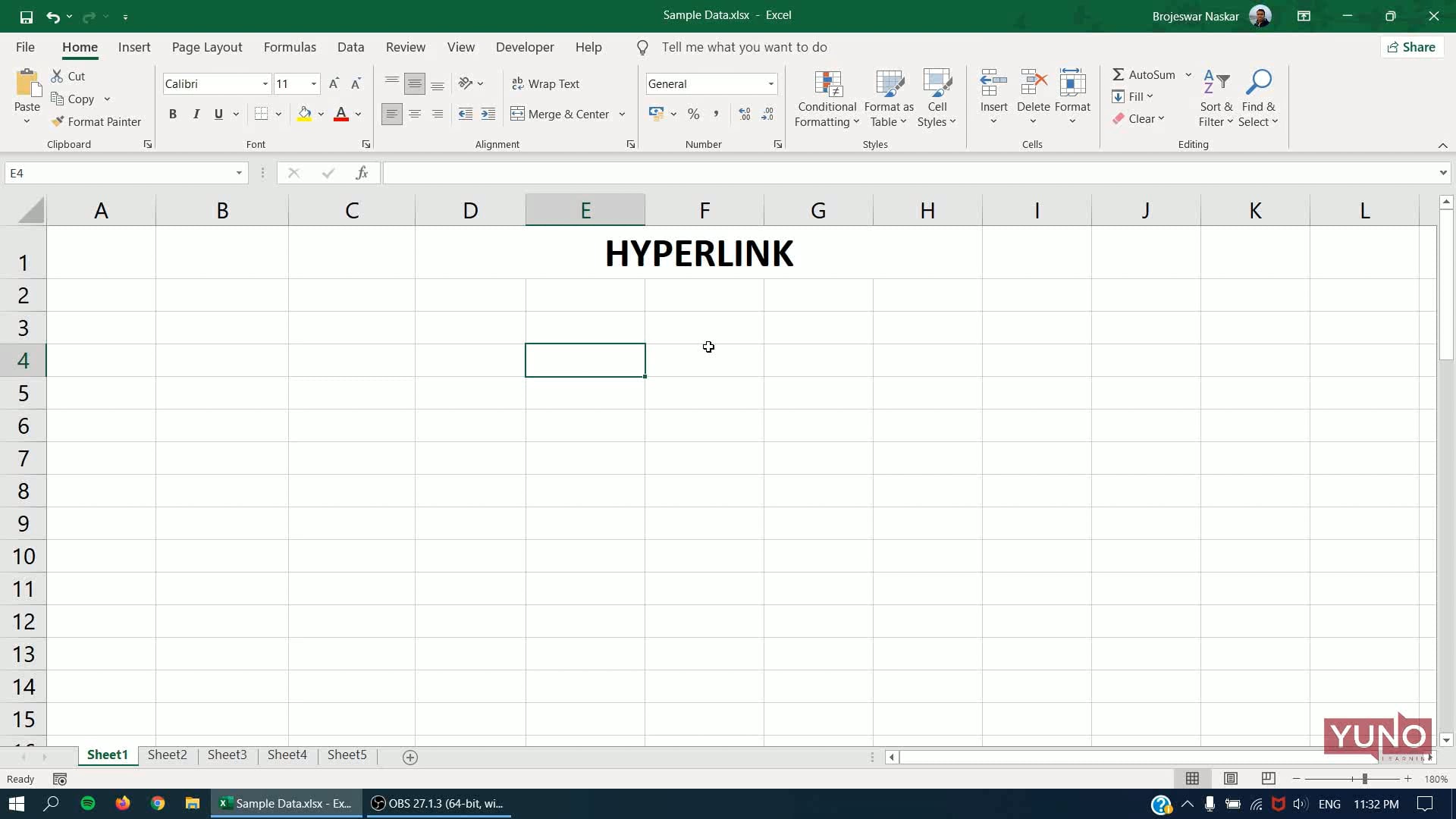 Excel: Hyperlink Function (Part 1) - Yuno Learning
