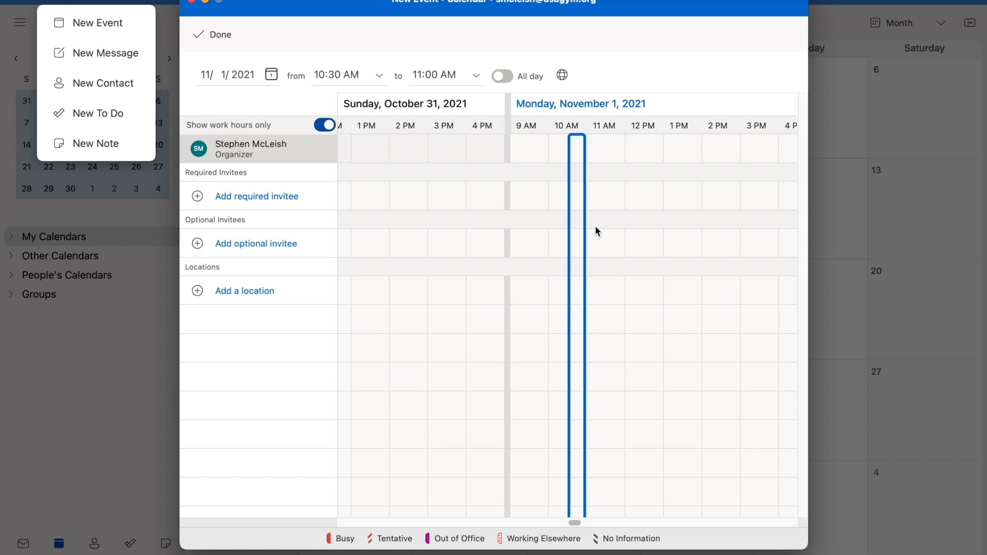 Outlook Scheduling Assistant Tutorial on Vimeo
