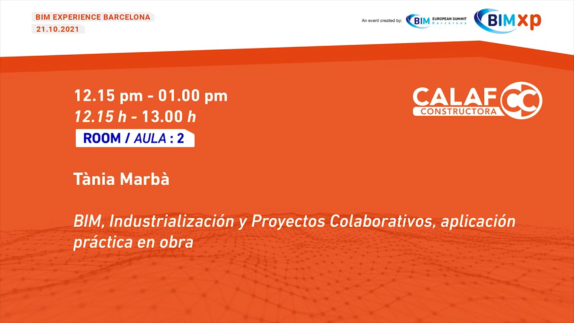 CONSTRUCTORA CALAF - BIM, Industrialización y Proyectos Colaborativos ...