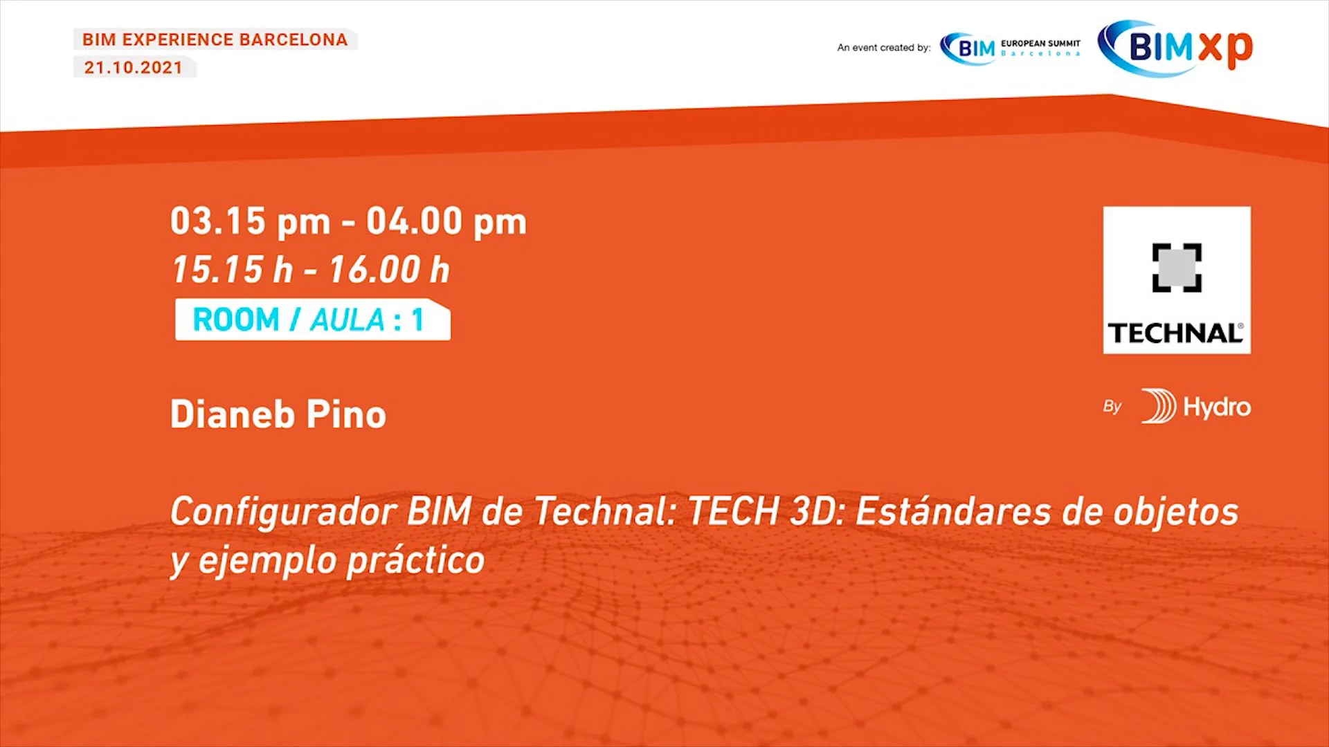 HYDRO BUILDING SMART (TECHNAL) - Configurador BIM de Technal- TECH 3D- Estándares de objetos y ...