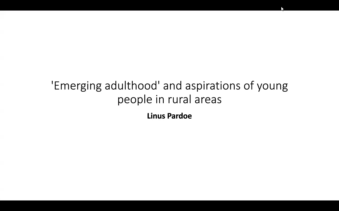 Linus Pardoe - Intro to qual presentation.mp4 on Vimeo