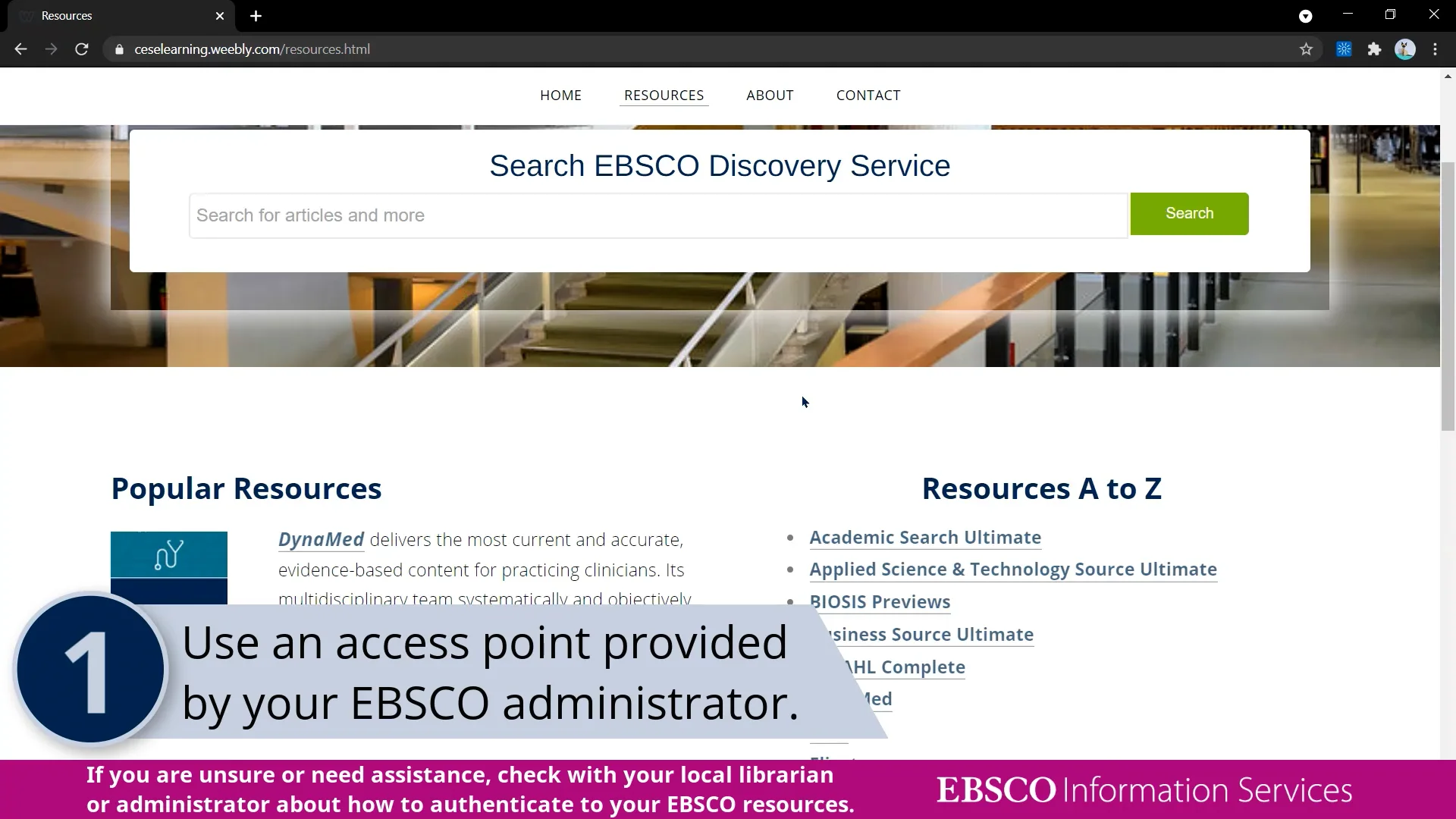 How to Create a Personal User Account to Access EBSCO Resources - Tutorial