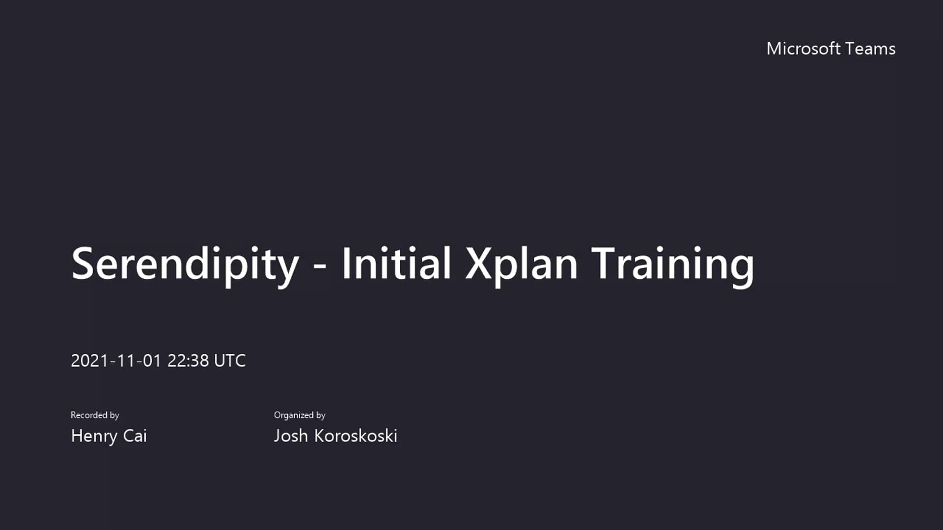 Serendipity - Initial Xplan Training-20211102_093816-Meeting Recording ...