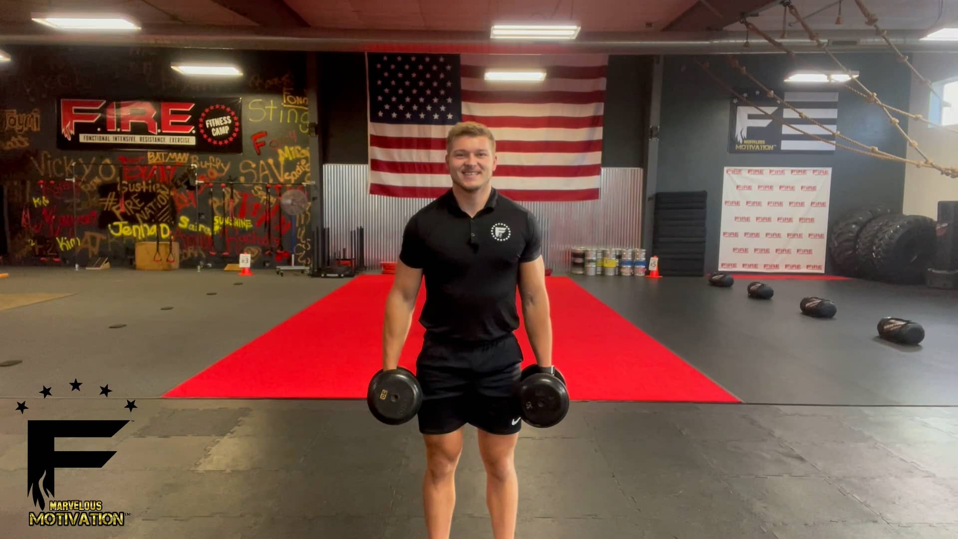 DB Curl and Press on Vimeo