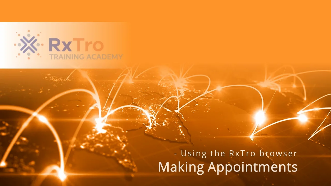 Using RxTro Making & Transferring appointments on Vimeo