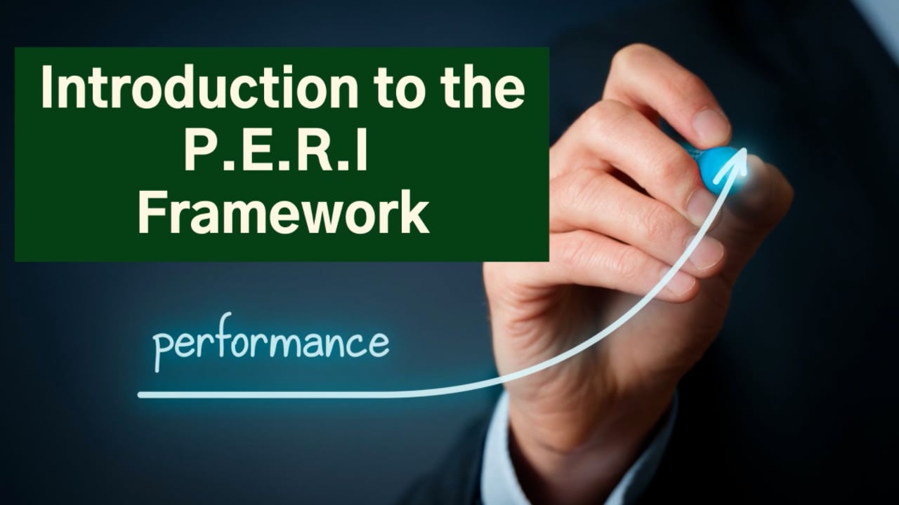 Introduction to the PERI Framework Video on Vimeo