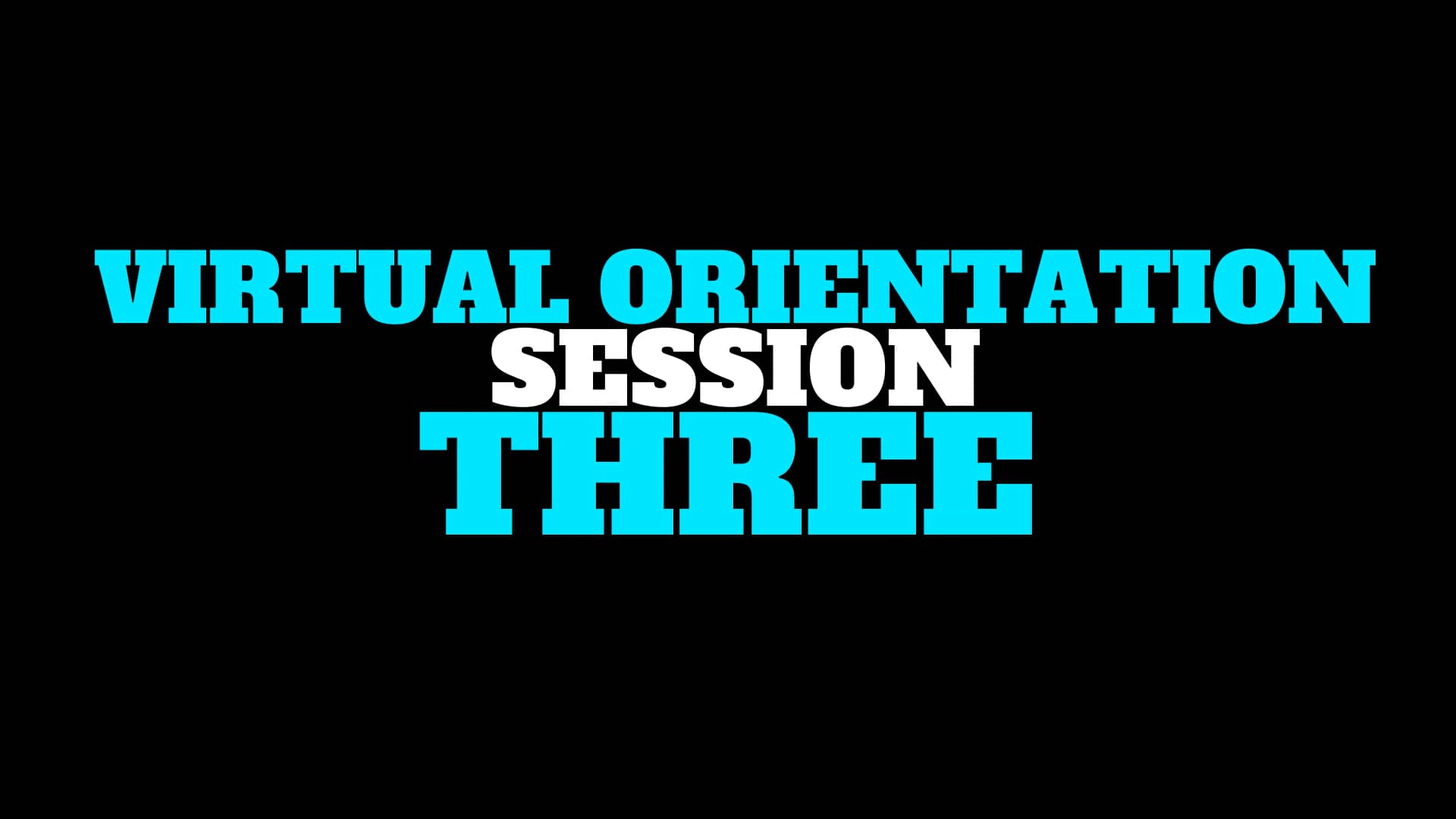 FPS Virtual Orientation Session 3 on Vimeo