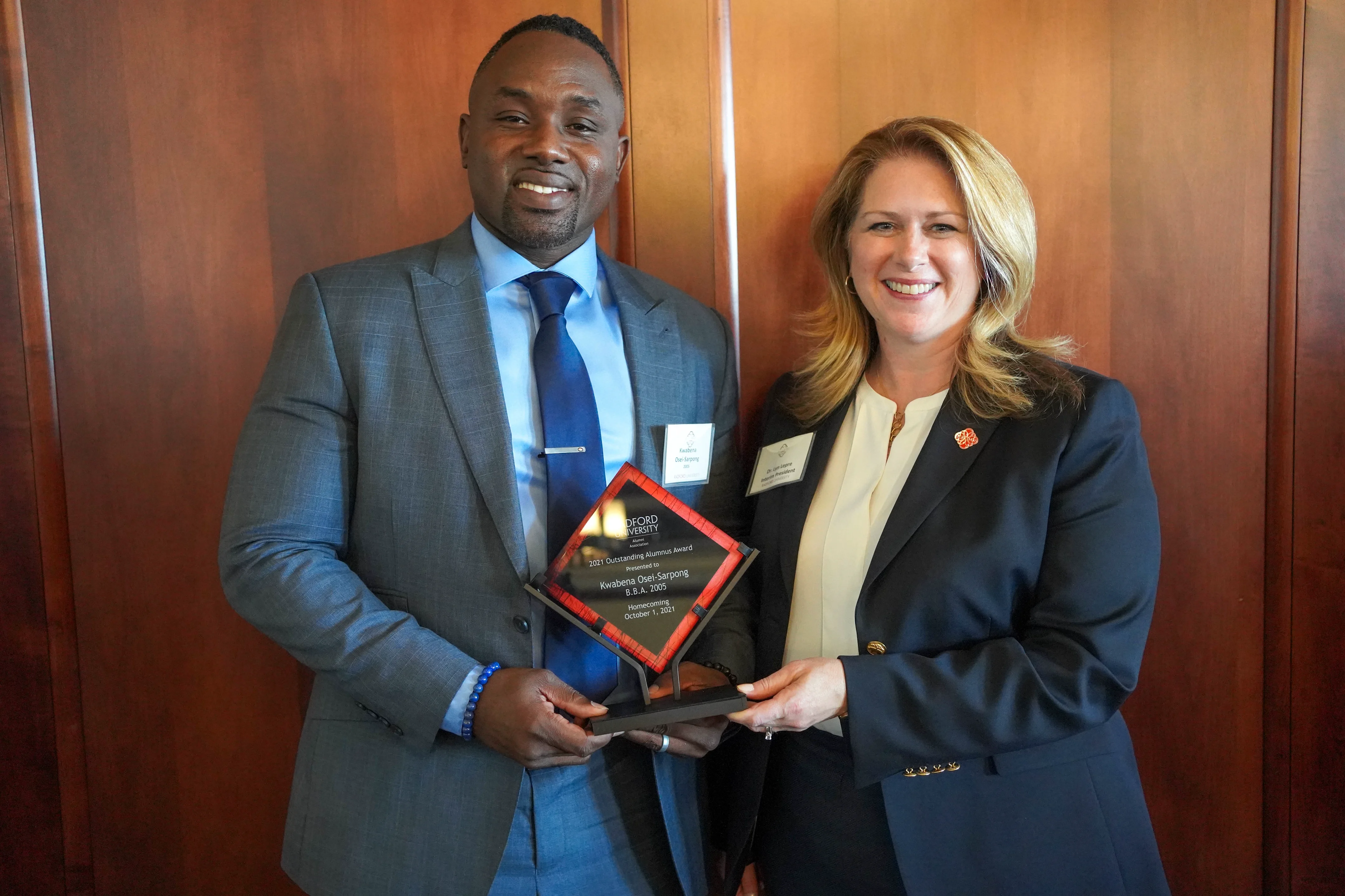 Kwabena Osei-Sarpong Radford University Outstanding Alumnus Award. on Vimeo