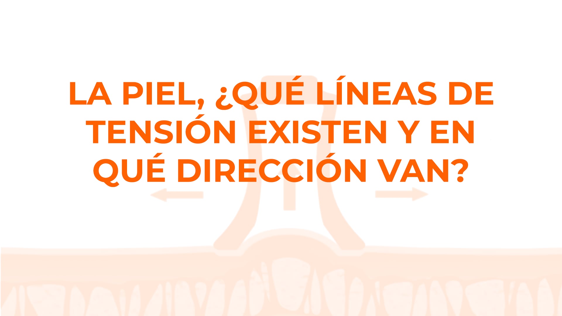 La piel, ¿qué líneas de tensión existen y en qué dirección van? on Vimeo