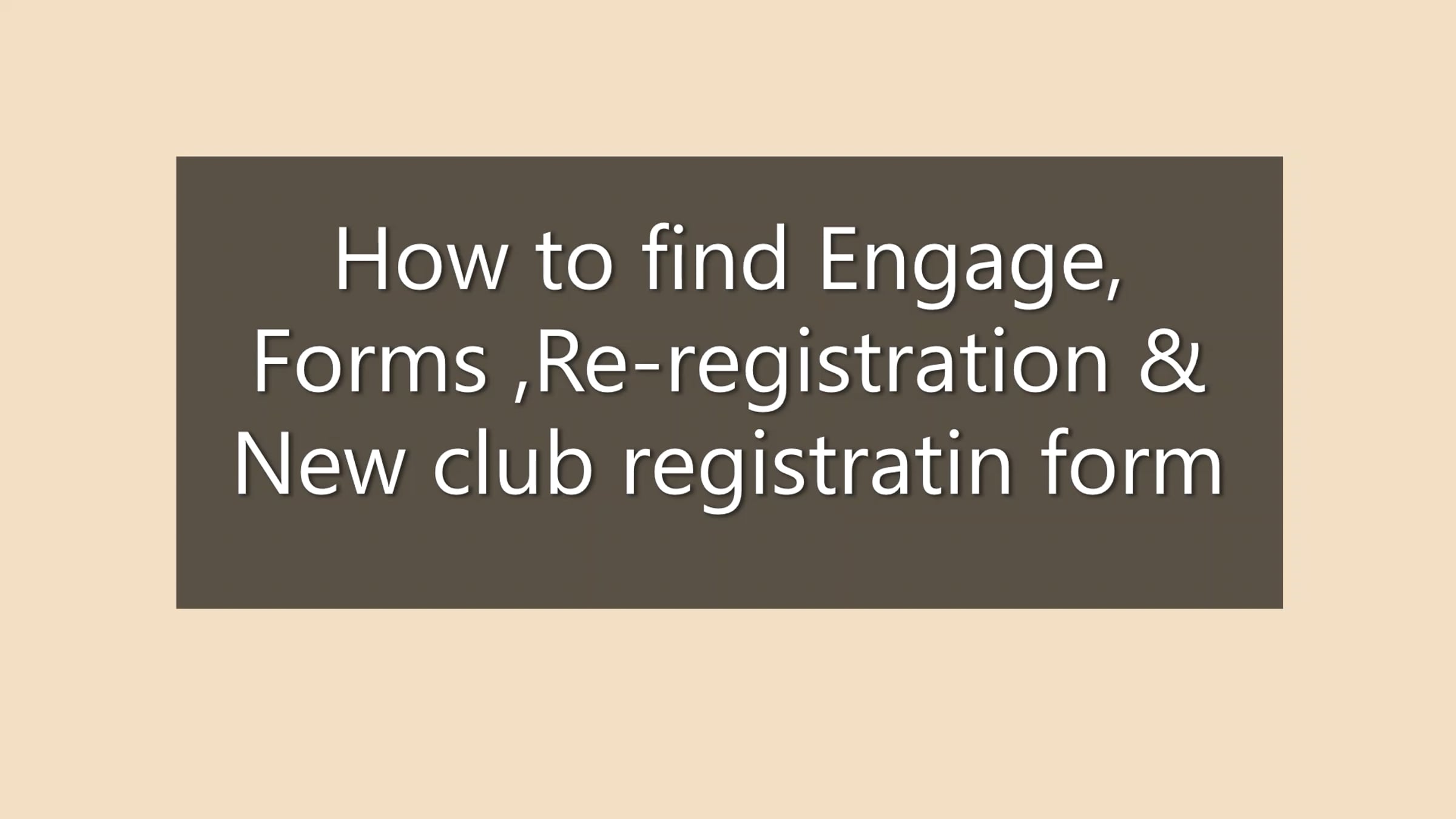 How to Find Forms on Engage