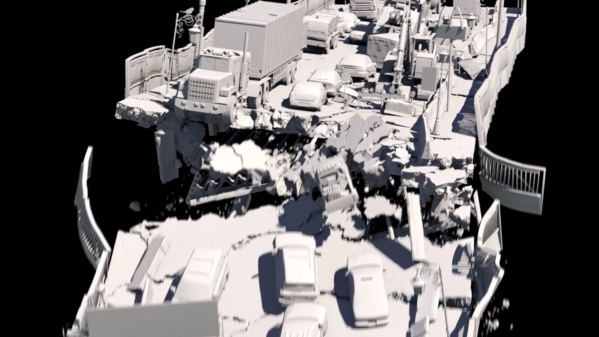 North Bay Bridge collapse - Houdini on Vimeo