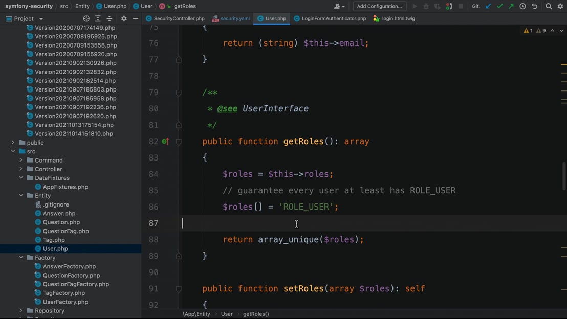 Denying Access Accesscontrol And Roles Symfony 5 Security Authenticators Symfonycasts 