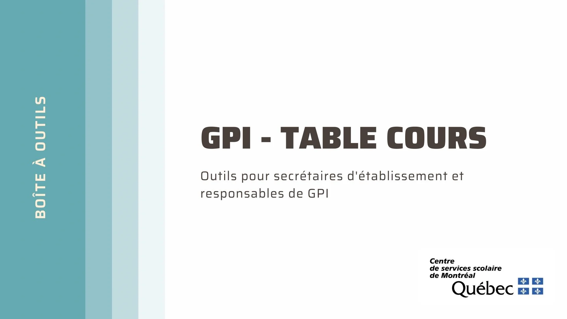 GPI - Table cours 2 on Vimeo
