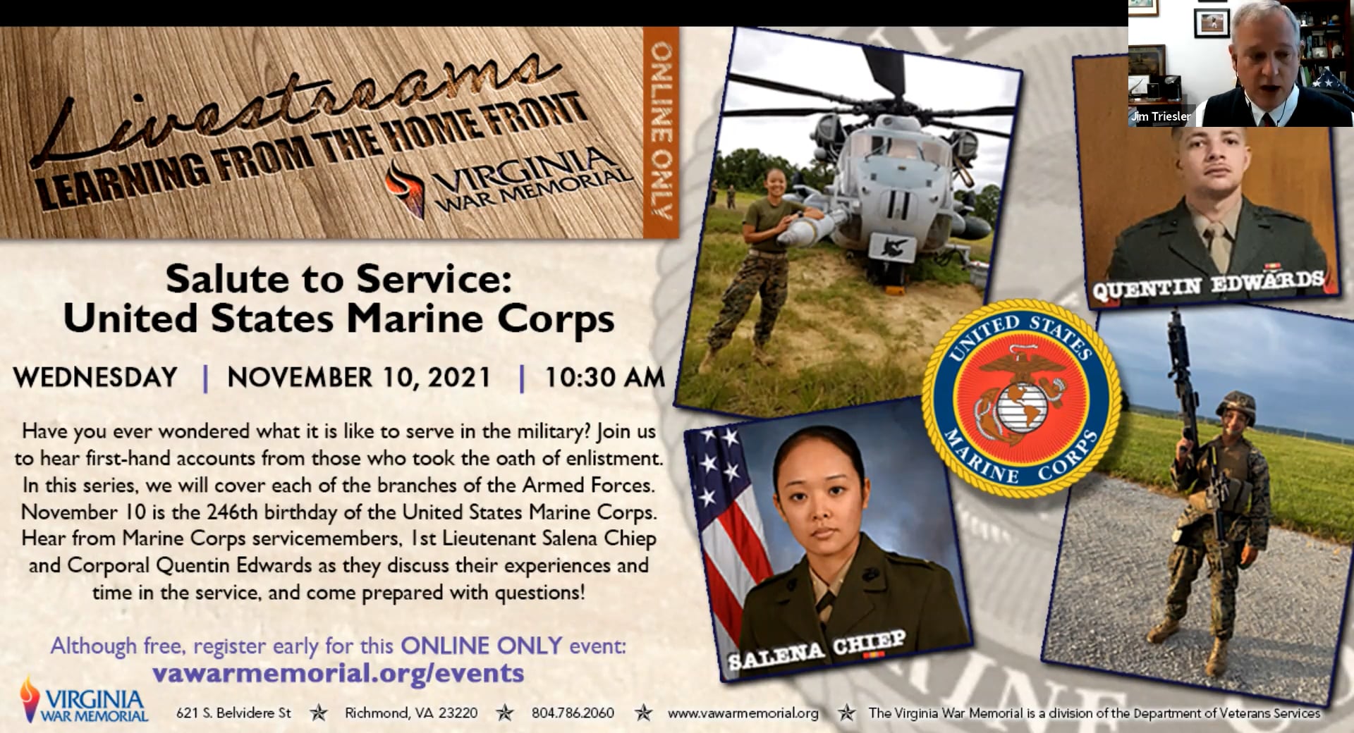 Livestream: Salute to Service - Marine Corps on Vimeo