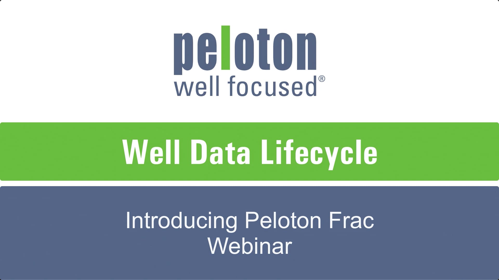 Introducing Peloton Frac Webinar | Videos & Movies on Vimeo