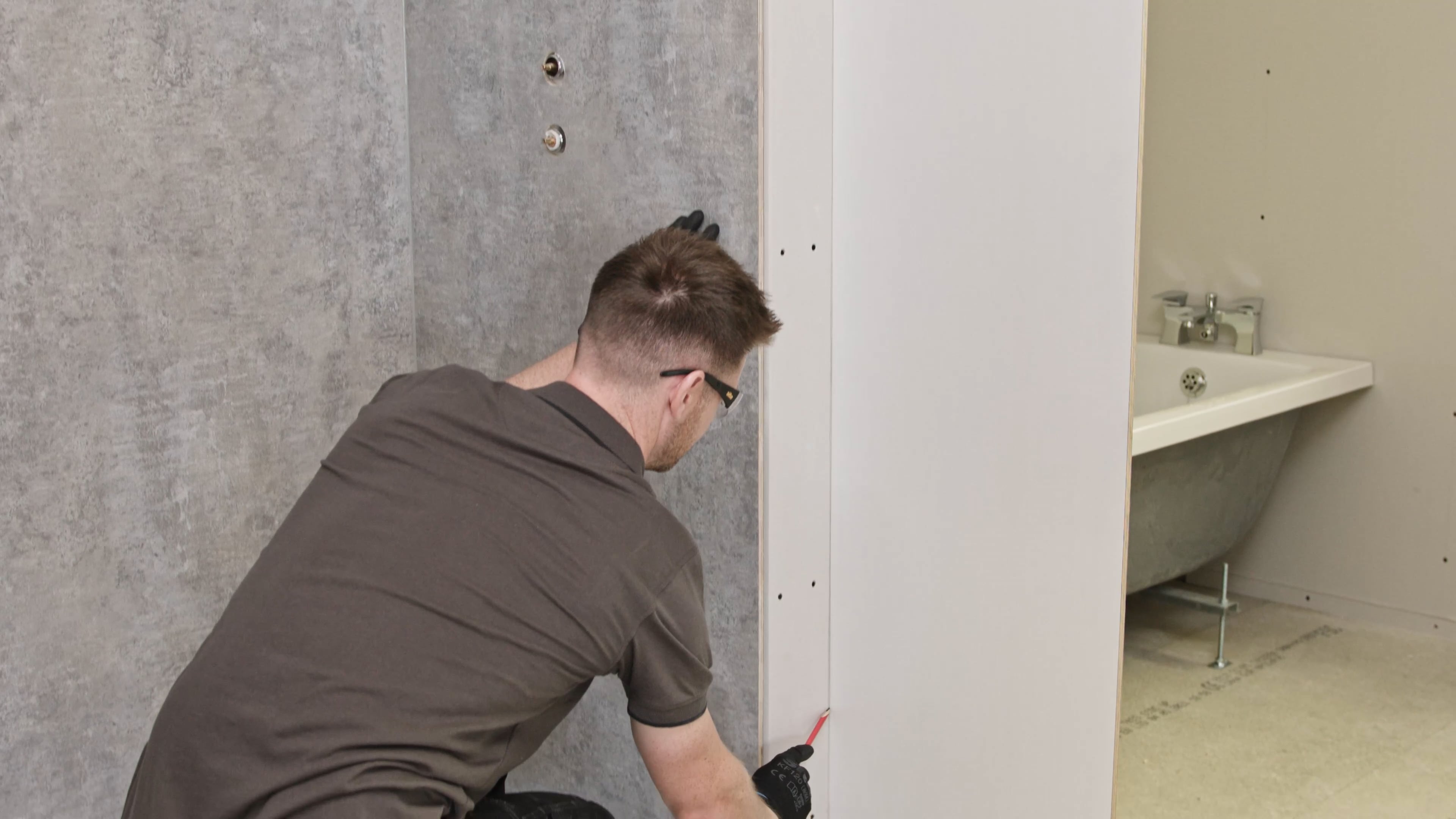 Boxing in pipework on Vimeo