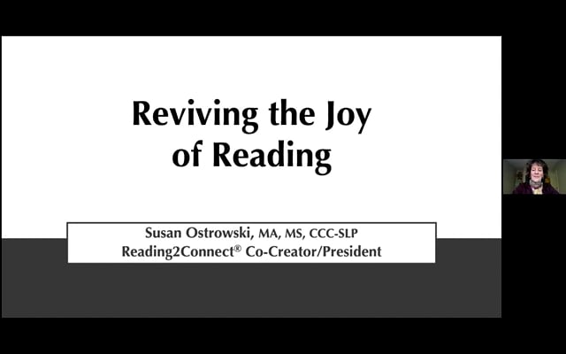 Reviving the Joy of Reading_Susan Ostrowski on Vimeo