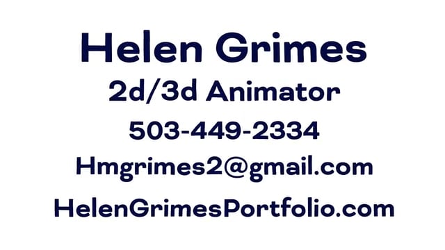Helen Grimes' Demo Reel 2021 on Vimeo