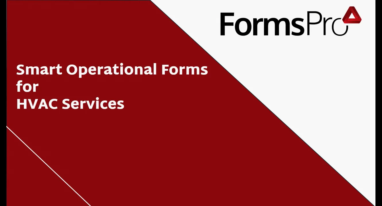 FormsPro for HVAC Services on Vimeo