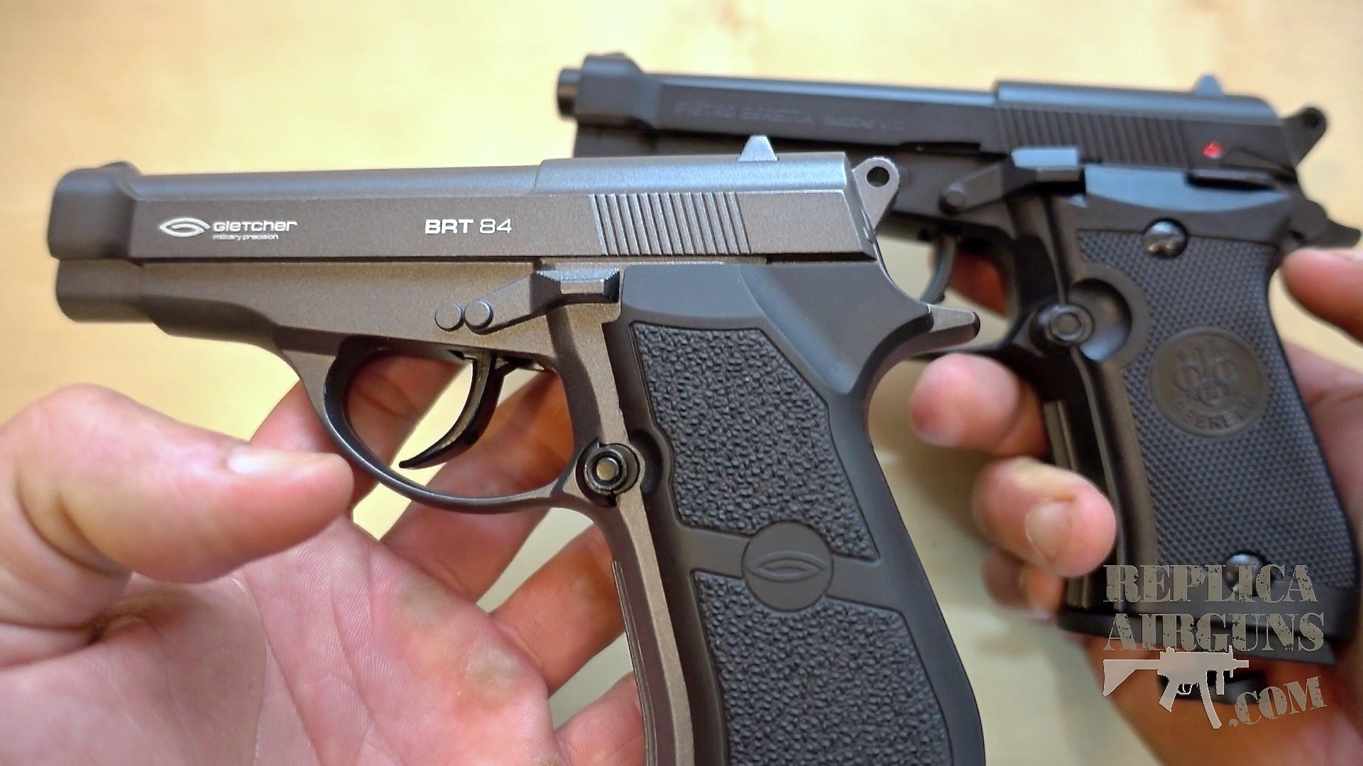 Gletcher BRT 84 All Metal CO2 BB Pistol Table Top Review