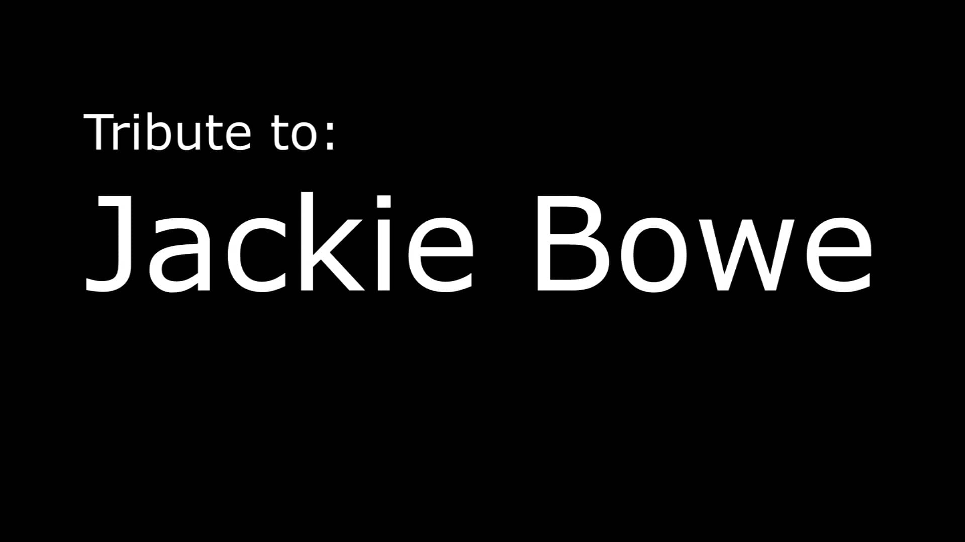 Jackie Bowe "The Voice" on Vimeo