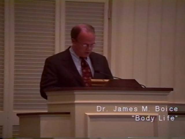 Dr. James Montgomery Boice -- Eph. 4:1-20 "Body Life" on Vimeo