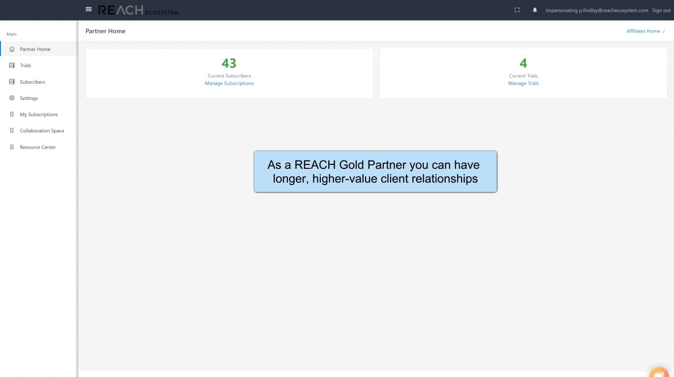 Build Your Services Business Using the REACH Partner Portal on Vimeo