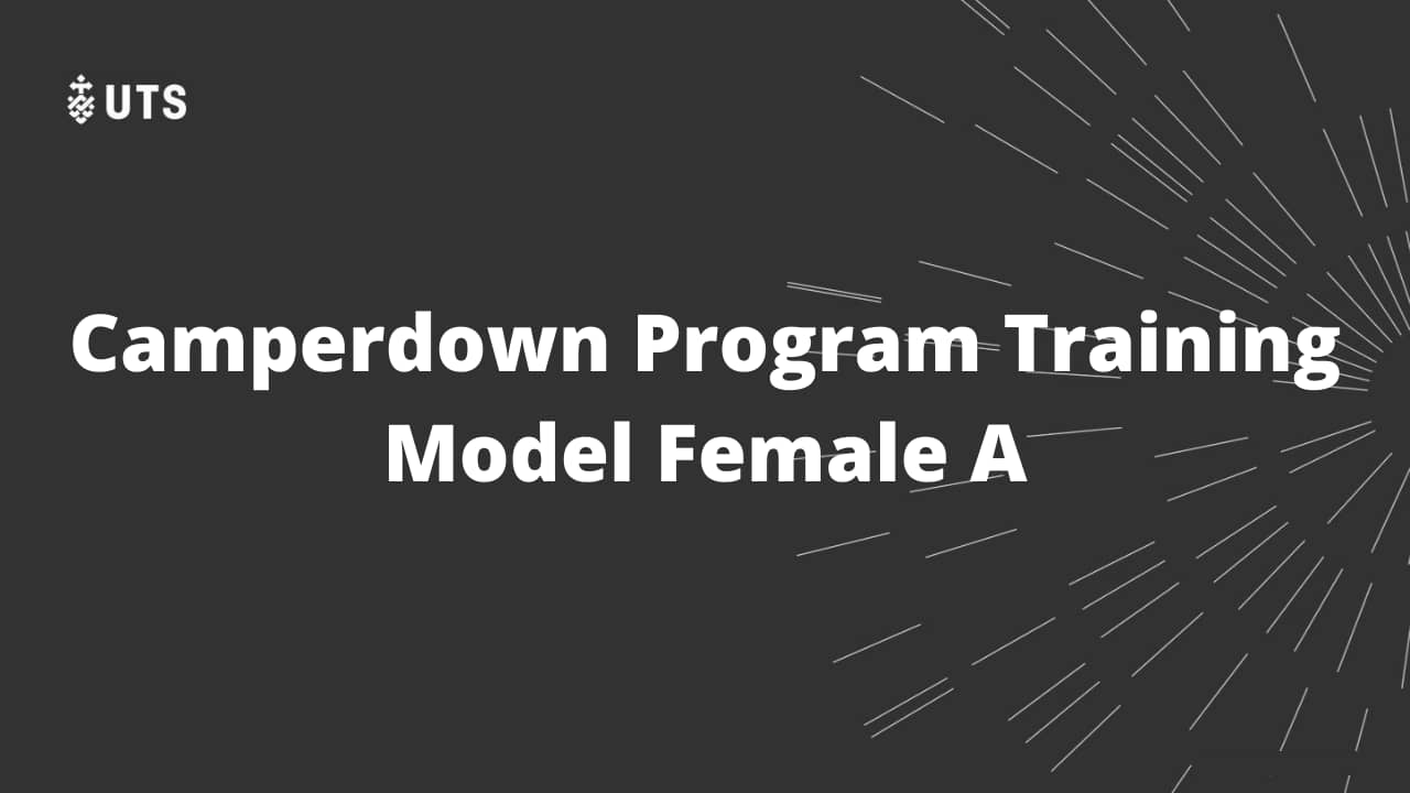 Camperdown Program Training Model Female A on Vimeo